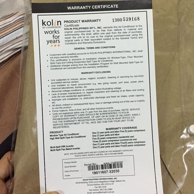 Kolin KAG-110RSINV 1HP, Inverter Air Conditioner, TV & Home Appliances, Kitchen Appliances, Wine ...