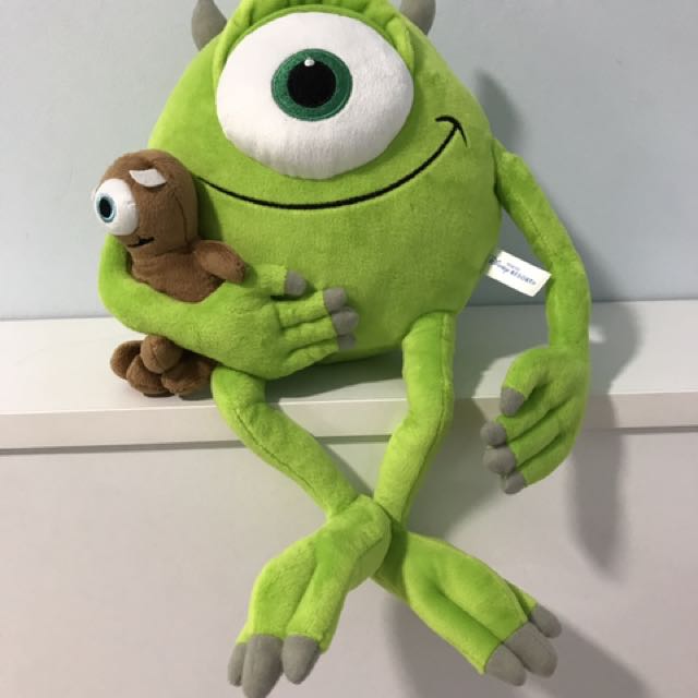 Mike wazowski and his teddy bear, Hobbies & Toys, Toys & Games on Carousell
