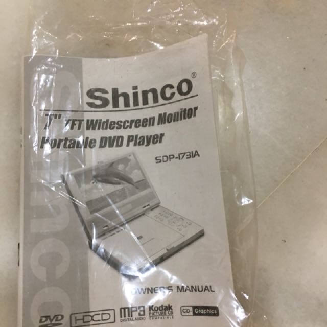 Shinco Portable DVD Player, Hobbies & Toys, Music & Media, CDs & DVDs ...