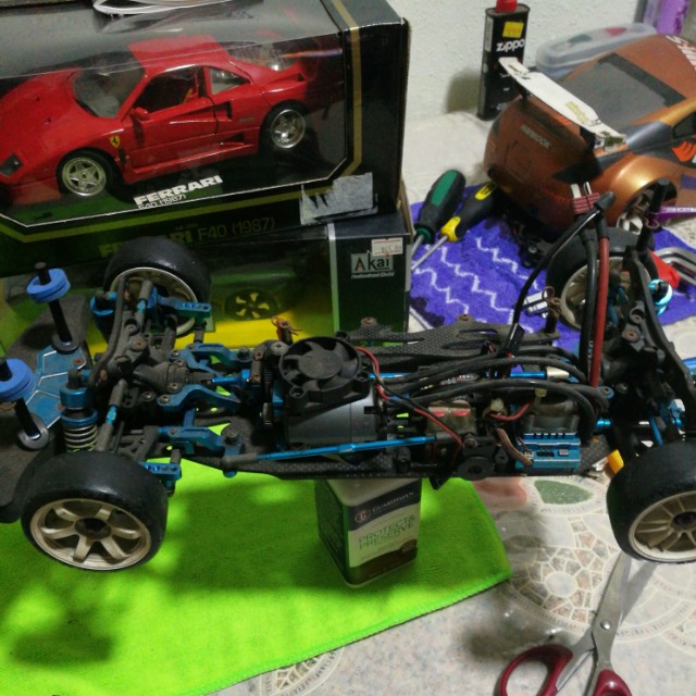 Tamiya TB03 VDS Drift mission Bare chasis with wheels and no electrics, Hobbies & Toys, Toys ...