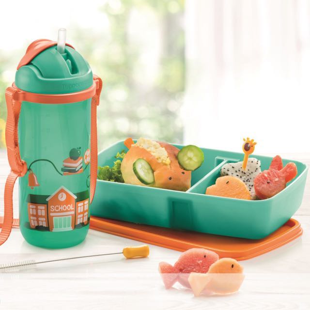 Tupperware Kids Lunch Box & Bottle Set, Babies & Kids, Nursing ...