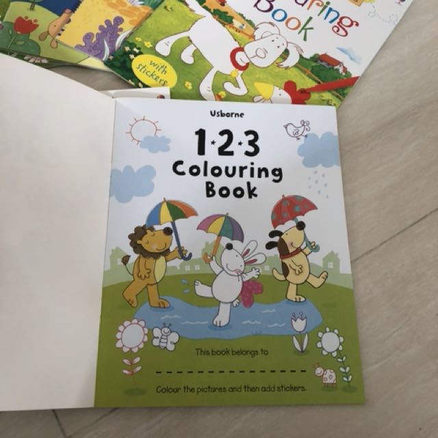 Usborne Colouring Book, Hobbies & Toys, Books & Magazines, Children's ...