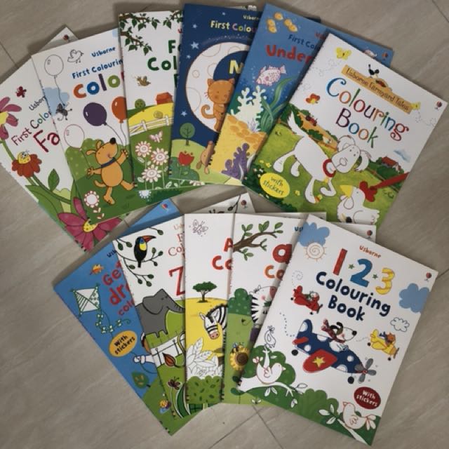 Usborne Colouring Book, Hobbies & Toys, Books & Magazines, Children's ...