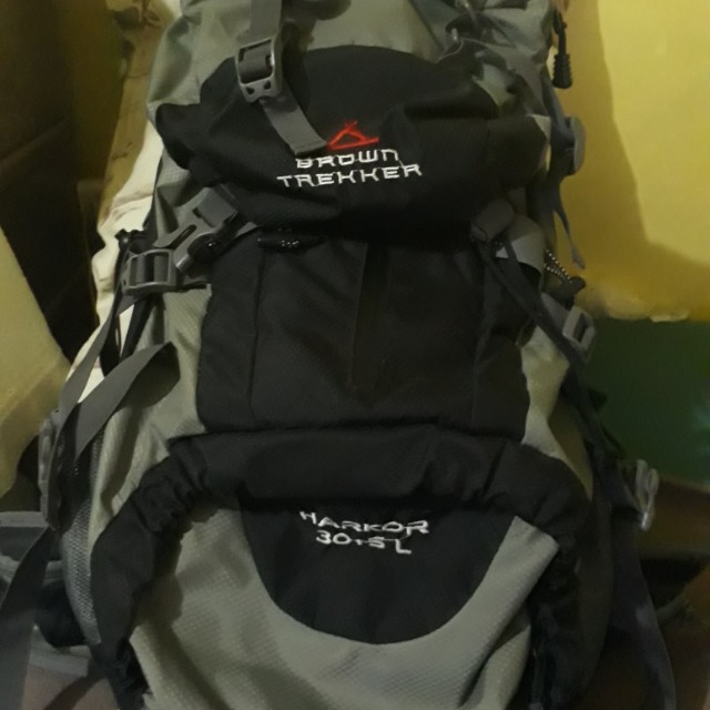 Brown Trekker Hiking Bag 35L, Men's Fashion, Activewear on Carousell