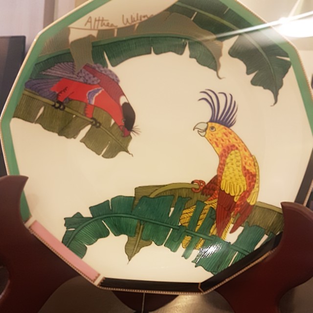 Exotic Birds signed Althea Wilson - Plate Decor, Babies & Kids, Baby ...