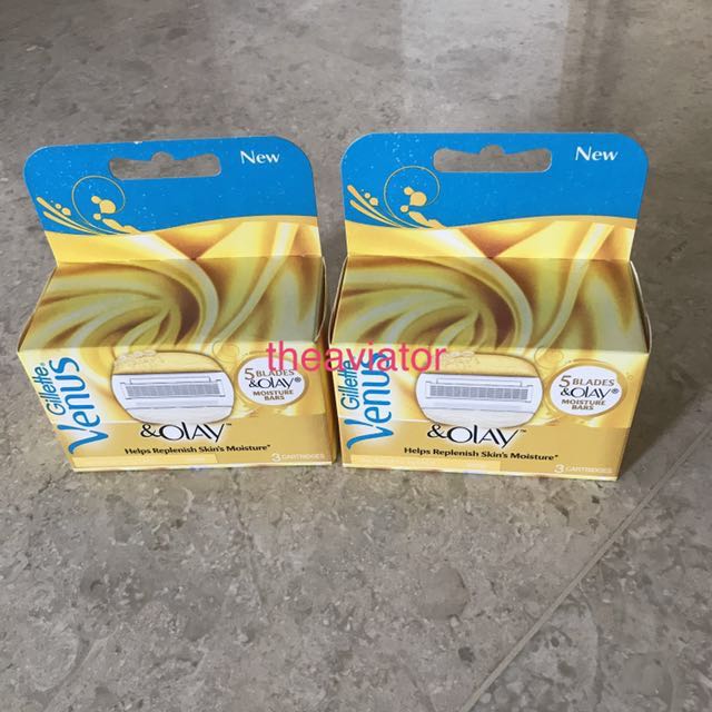 Gillette Venus Olay razor cartridge (2 new boxes), Beauty & Personal ...