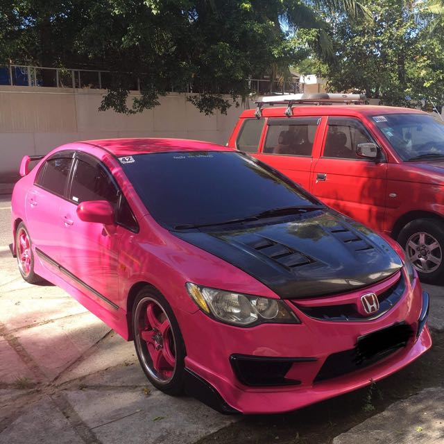 Lady owned Pink honda civic, Cars for Sale on Carousell