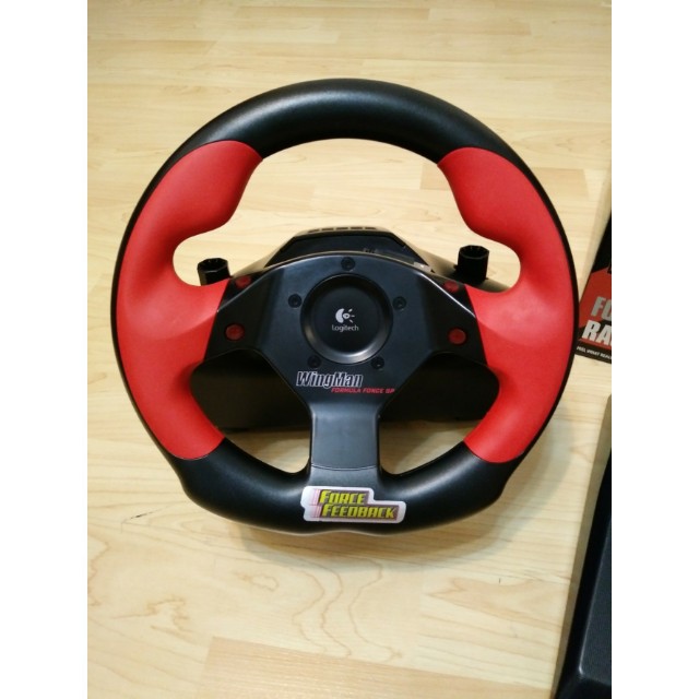 LOGITECH RACING WHEEL + PEDALS + 2 FREE PS2 RACING GAMES FOR $68 ...