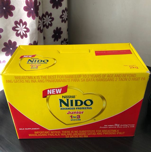 NIDO Junior 2kg 1-3 years old, Babies & Kids, Nursing & Feeding ...