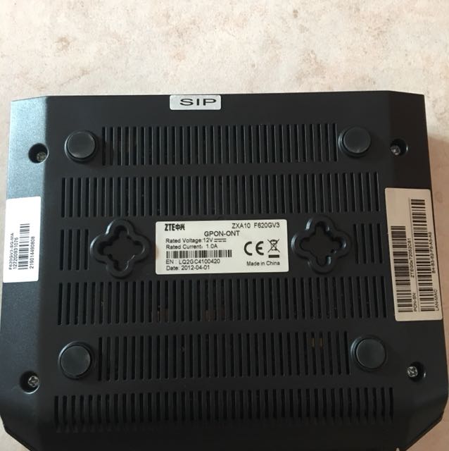 Singtel Optical Network Terminal with power adapter , Computers & Tech ...