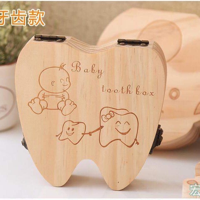 Wooden Tooth Box, Hobbies & Toys, Stationery & Craft, Craft Supplies ...