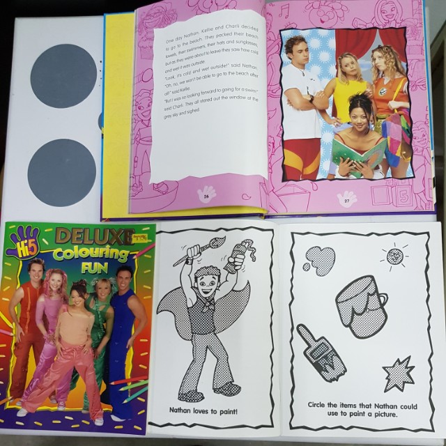 Children Books(Hi-5 CD Storybook (hardcover), Colouring & Paint with ...