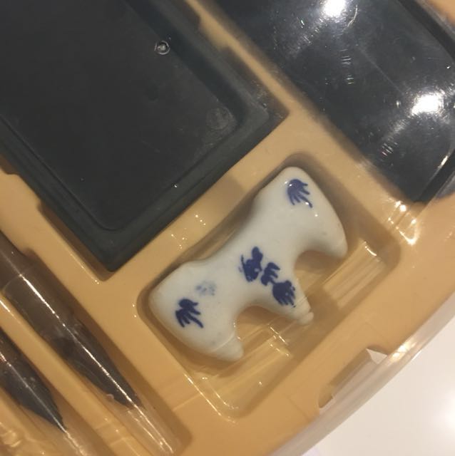 Chinese Calligraphy Brushes Large Medium Small with brush holder, ink ...