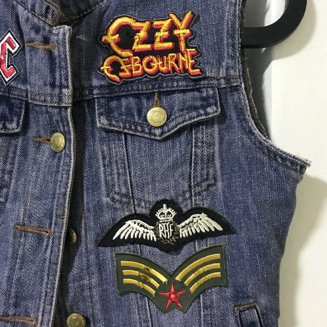 Denim Vest - Guns n Roses / Rocker, Women's Fashion, Tops, Other Tops ...