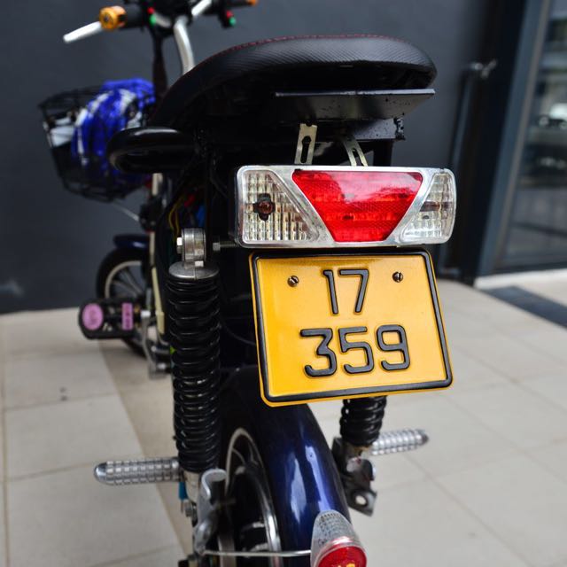 EMBOSS E-bike license plate, Motorcycles, Motorcycle Accessories on ...