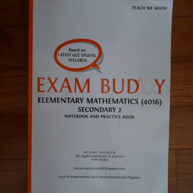 Sec 2/ Sec 3 and 4 Exam Buddy Math, prelim papers, Hobbies & Toys ...