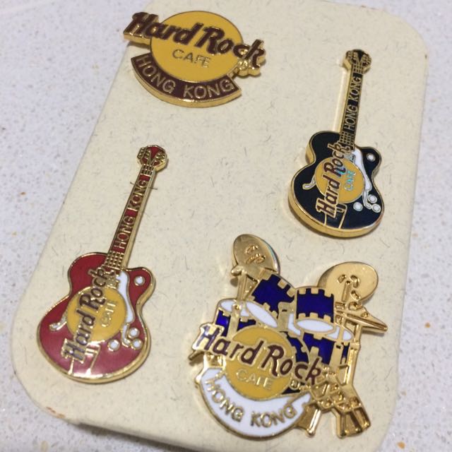 Hard Rock Cafe Hong Hong Badges Pins, Women's Fashion, Jewelry ...