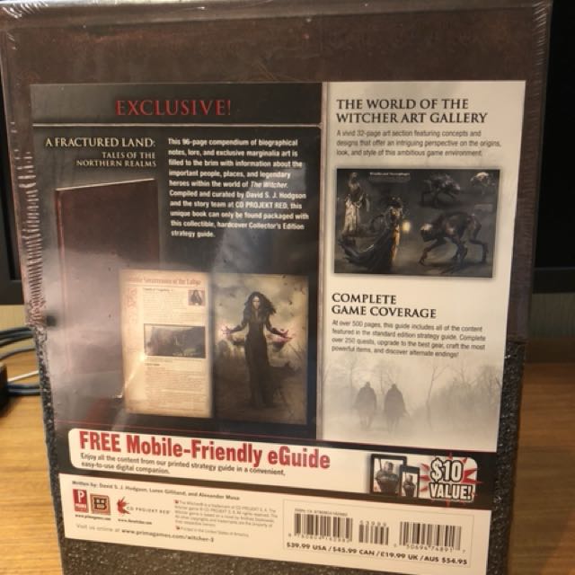 The Witcher 3 Wild Hunt Official Collector's Edition Strategy Guide ...