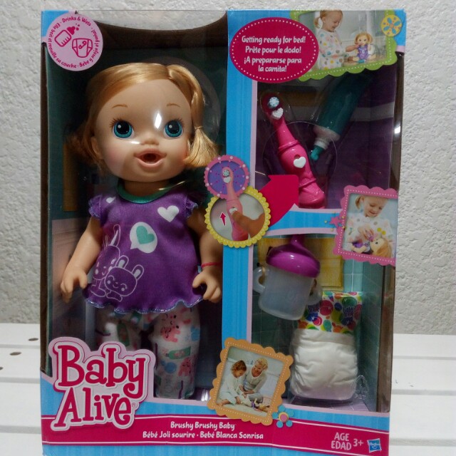 BABY ALIVE brushy baby, Babies & Kids, Infant Playtime on Carousell