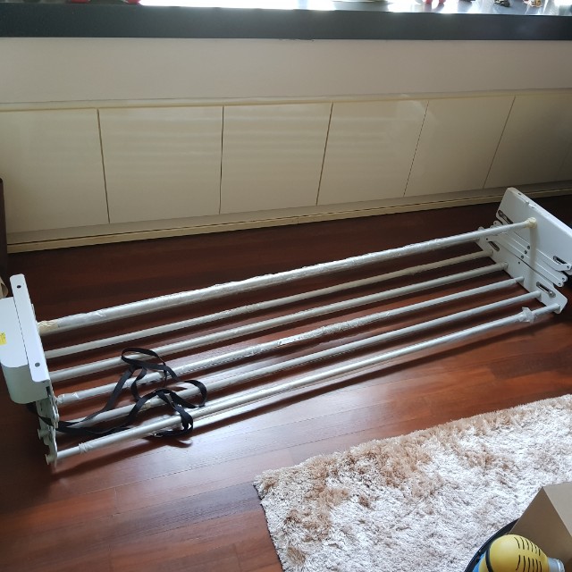 Brand new hdb bto clothes hanging system, Furniture & Home Living, Home ...