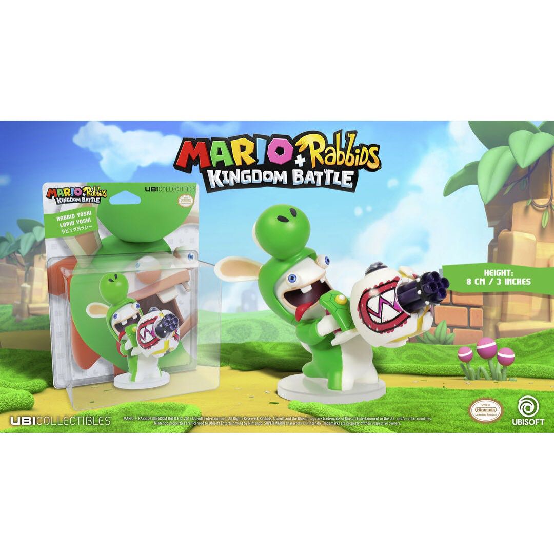 Brand New In Box Authentic Mario Rabbids Kingdom Battle Rabbid Yoshi ...