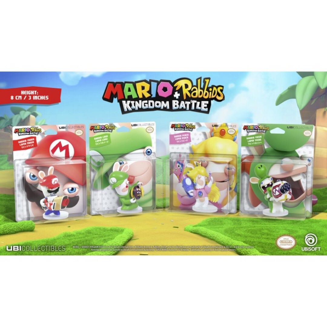Brand New In Box Authentic Mario Rabbids Kingdom Battle Rabbid Yoshi ...