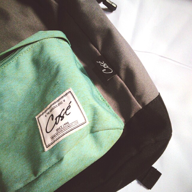 Cose Mint Green/Gray Backpack, Women's Fashion, Bags & Wallets ...