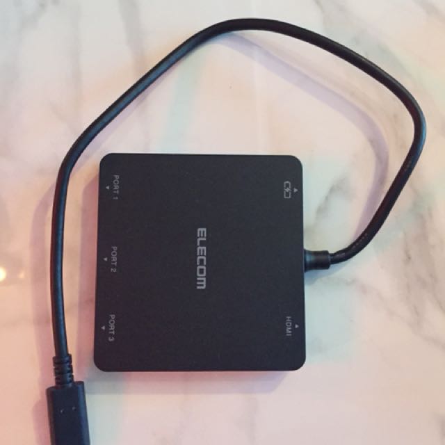 Elecom USB-C Docking System/HDMI Port U3HC-DC03BBK, Computers & Tech ...