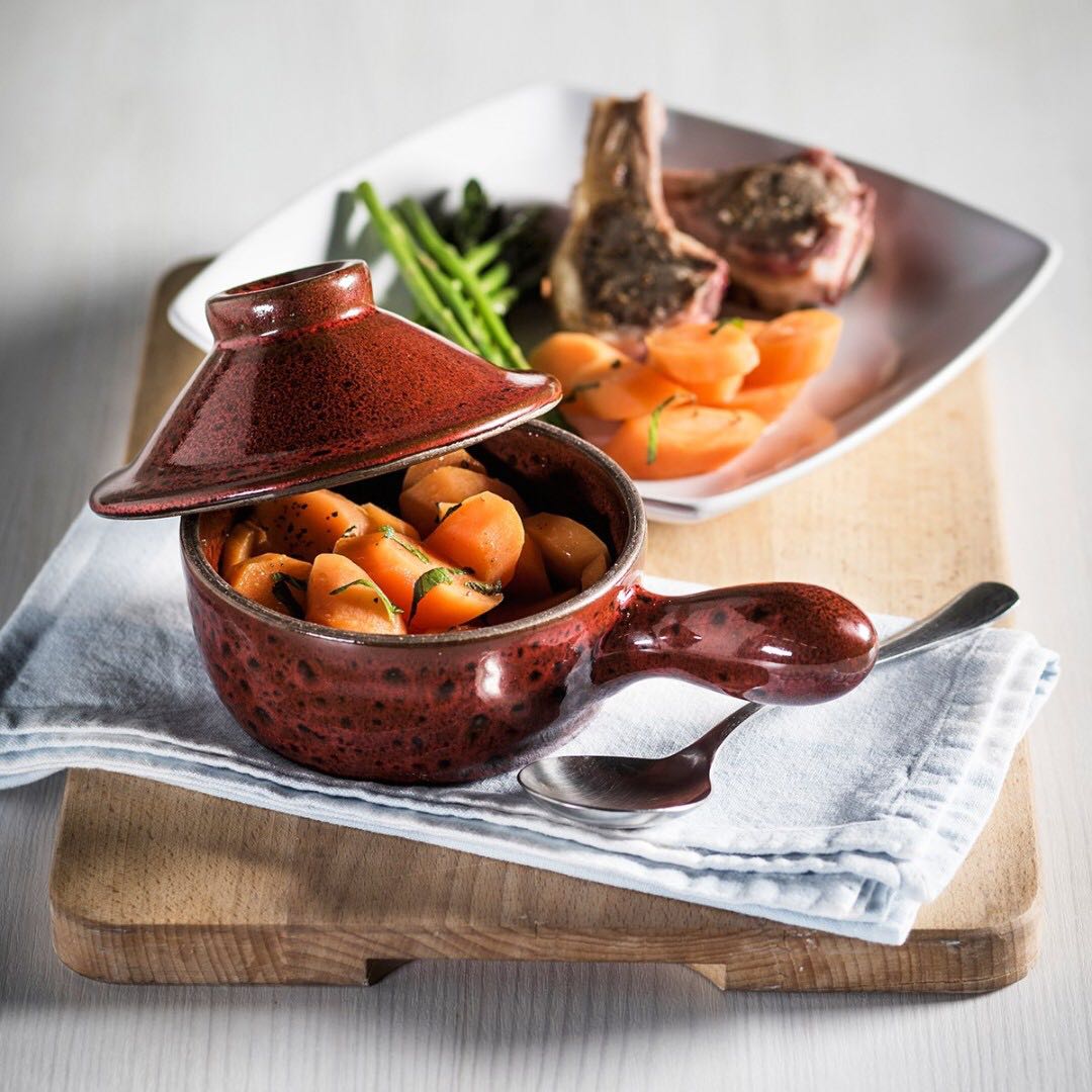 JML Microwave Hot Pot: Ceramic Heat Retaining & Steam Releasing Bowl ...
