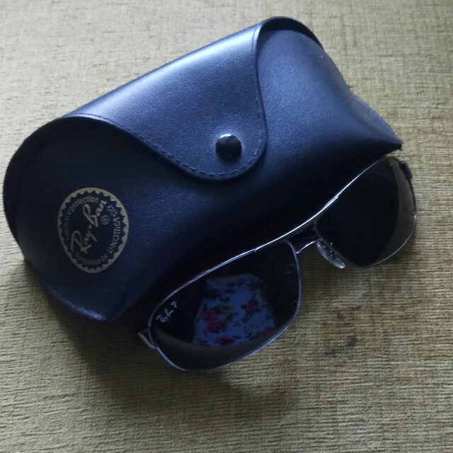 Kacamata Ray-Ban RB3343 004/58 Polarized, Fesyen Pria, Aksesoris di ...