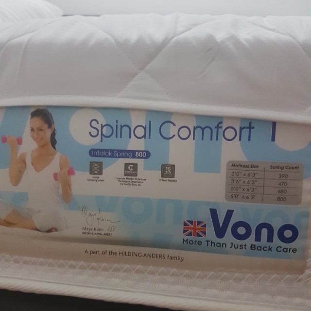 *as new* single Vono comfort bed with frame, Furniture & Home Living ...