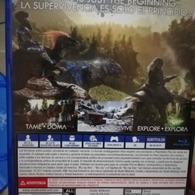 Ark Survival Evolved Ps4 Game, Video Gaming, Video Games, Xbox on Carousell