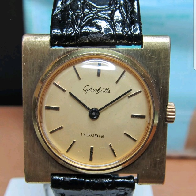 Glashutte Manual Winding Square Watch, Women's Fashion, Watches ...