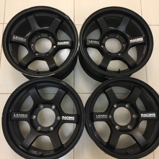Lenso FT6 16 inch Rims Mags Tires, Car Parts & Accessories on Carousell