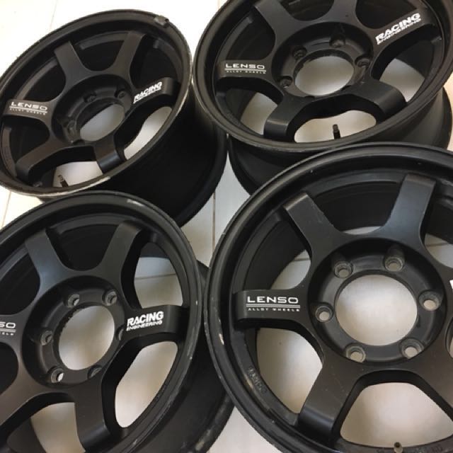 Lenso FT6 16 inch Rims Mags Tires, Car Parts & Accessories on Carousell