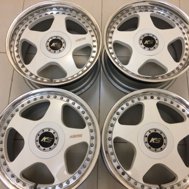 SSR Koenig 17 inch Mags Rims Tires, Car Parts & Accessories on Carousell