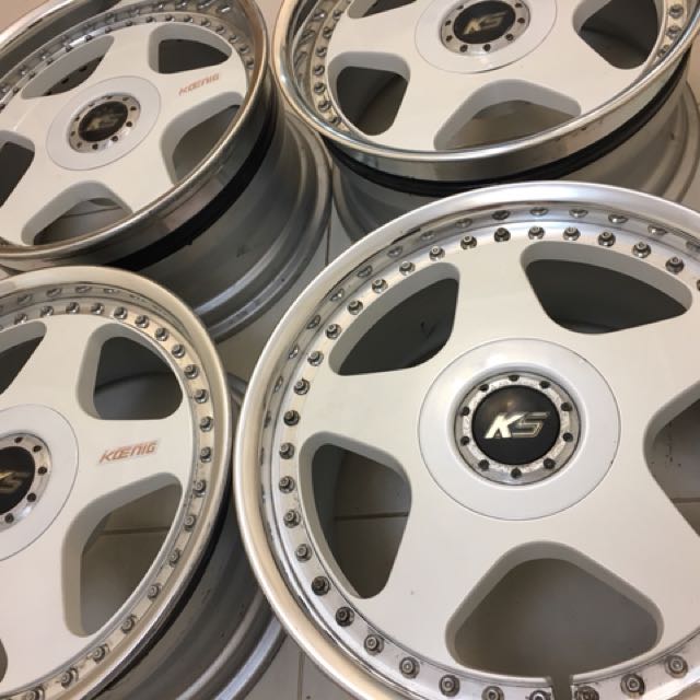 SSR Koenig 17 inch Mags Rims Tires, Car Parts & Accessories on Carousell