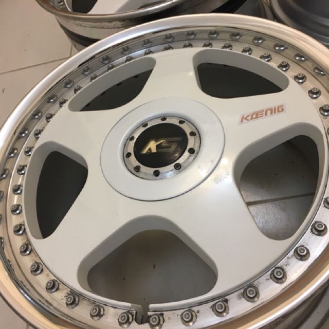 SSR Koenig 17 inch Mags Rims Tires, Car Parts & Accessories on Carousell