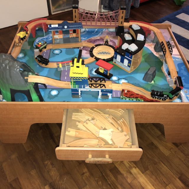 Train Track Play Table, Hobbies & Toys, Toys & Games on Carousell