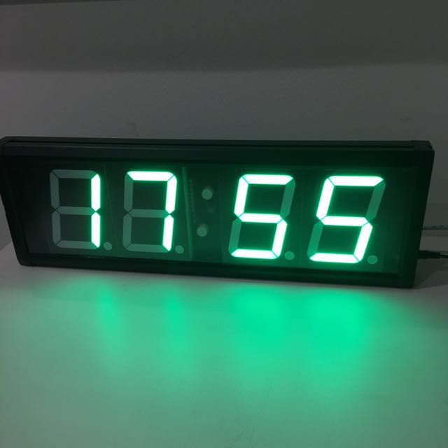 Brand New Indoor LED Digital Clock Green LED, Furniture & Home Living ...
