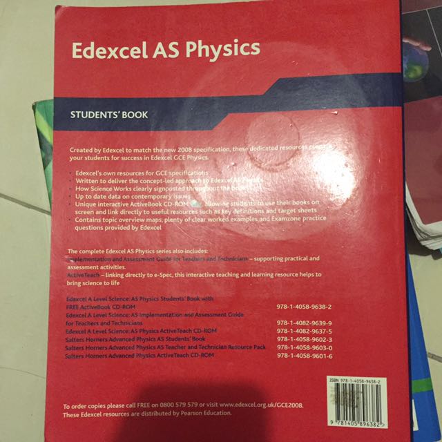 Edexcel AS Physics, Hobbies & Toys, Books & Magazines, Textbooks on ...