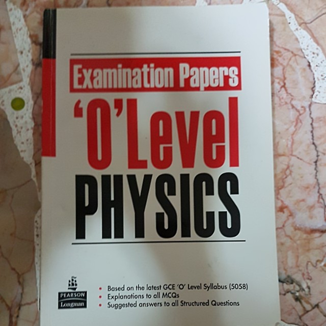 GCE O Level Pure Physics Past Years Exam Papers, Hobbies & Toys, Books ...