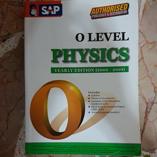 GCE O Level Pure Physics Past Years Exam Papers, Hobbies & Toys, Books ...