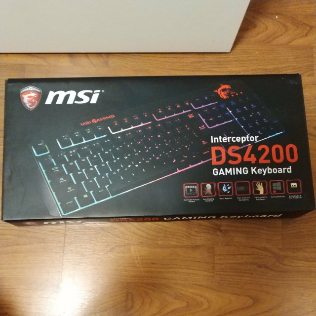 MSI INTERCEPTOR DS4200 GAMING KEYBOARD, Electronics, Computer Parts ...