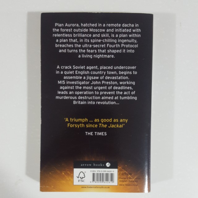 The Fourth Protocol by Frederick Forsyth, Hobbies & Toys, Books ...