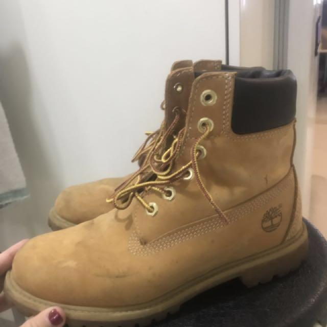 Timberland Original Yellow Boots (Authentic), Women's Fashion, Footwear ...