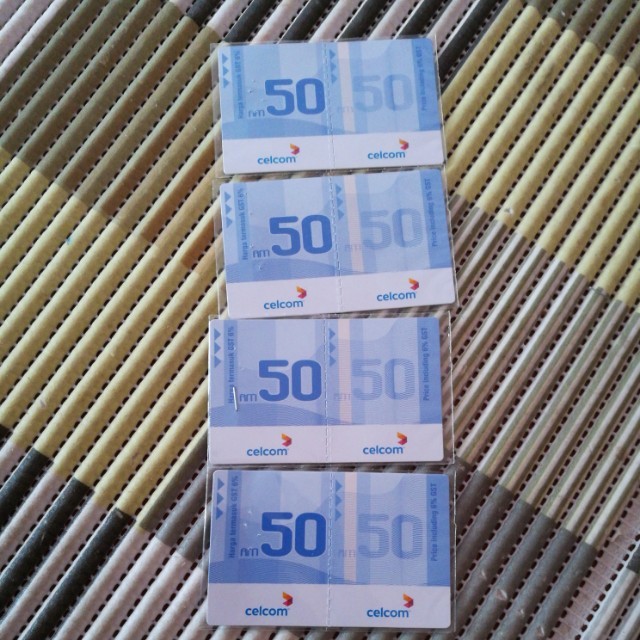 Topup Celcom 50, Tickets & Vouchers, Store Credits on Carousell
