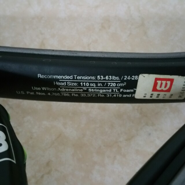 Wilson Hammer 4.4 Triad Tennis Racquet racket, Sports Equipment, Sports ...