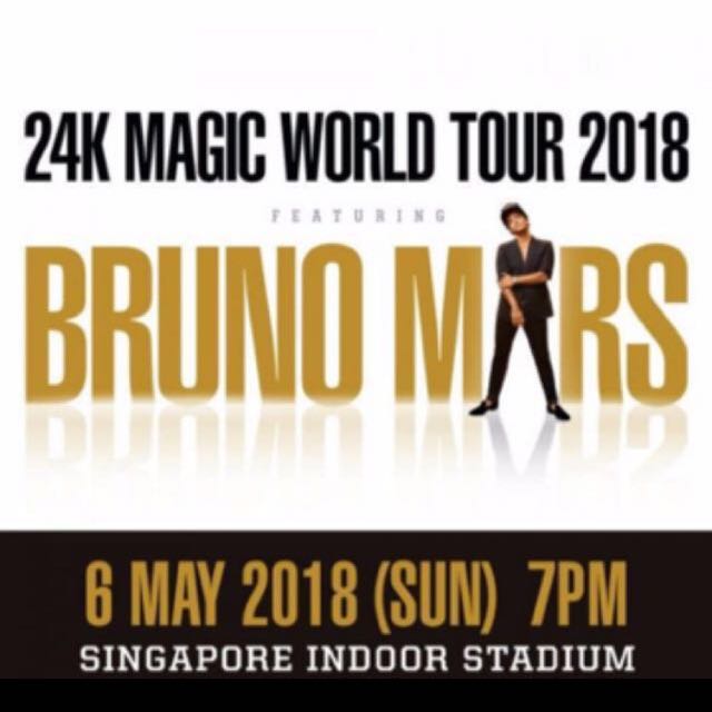Bruno mars cat 4 ticket, Tickets & Vouchers, Event Tickets on Carousell