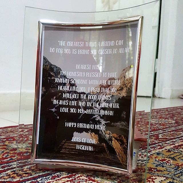 Customised Birthday Wish Frame, Hobbies & Toys, Stationery & Craft ...